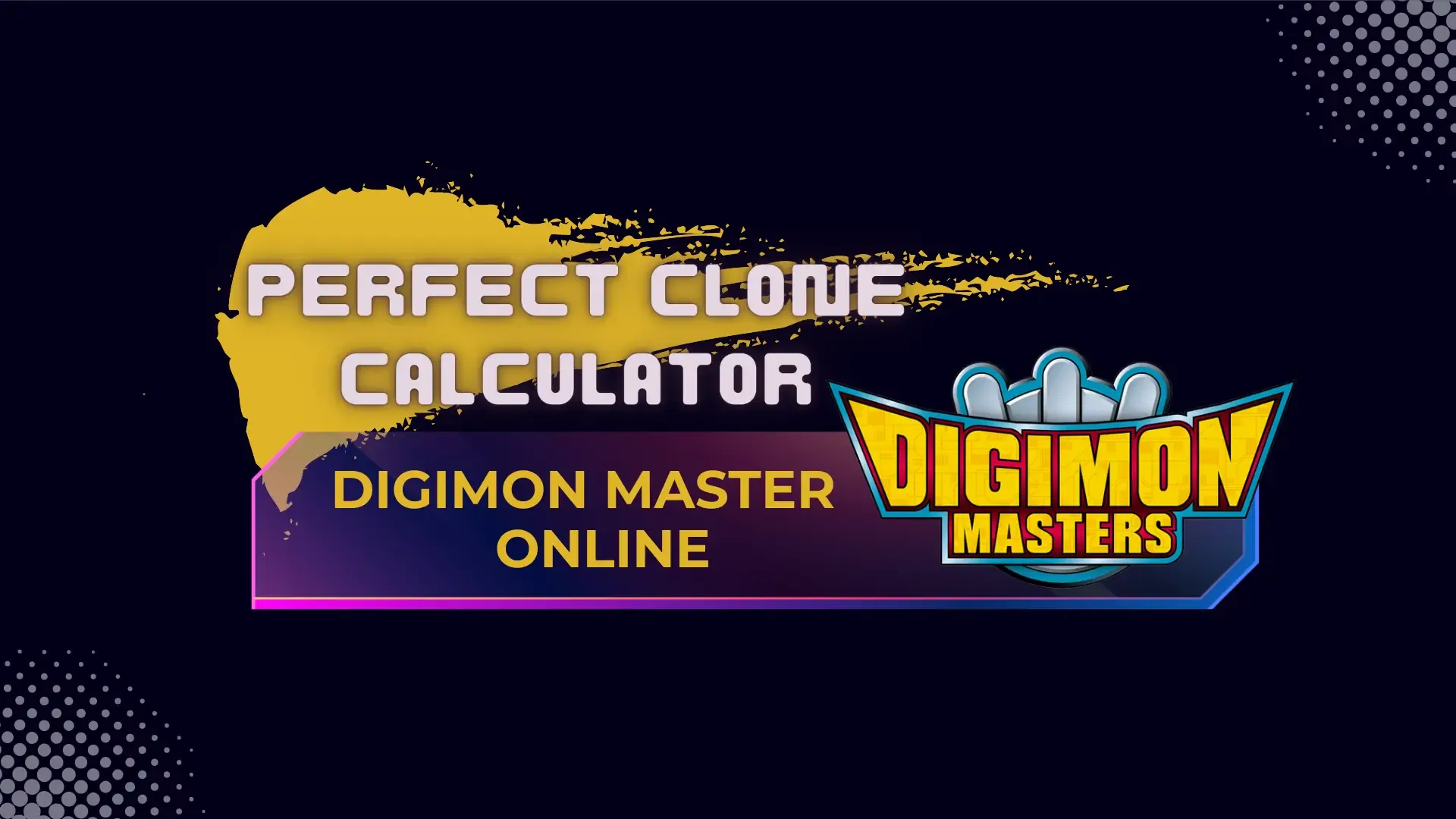 Perfect Clone Calculator Digimon Master Online - Z3RSA