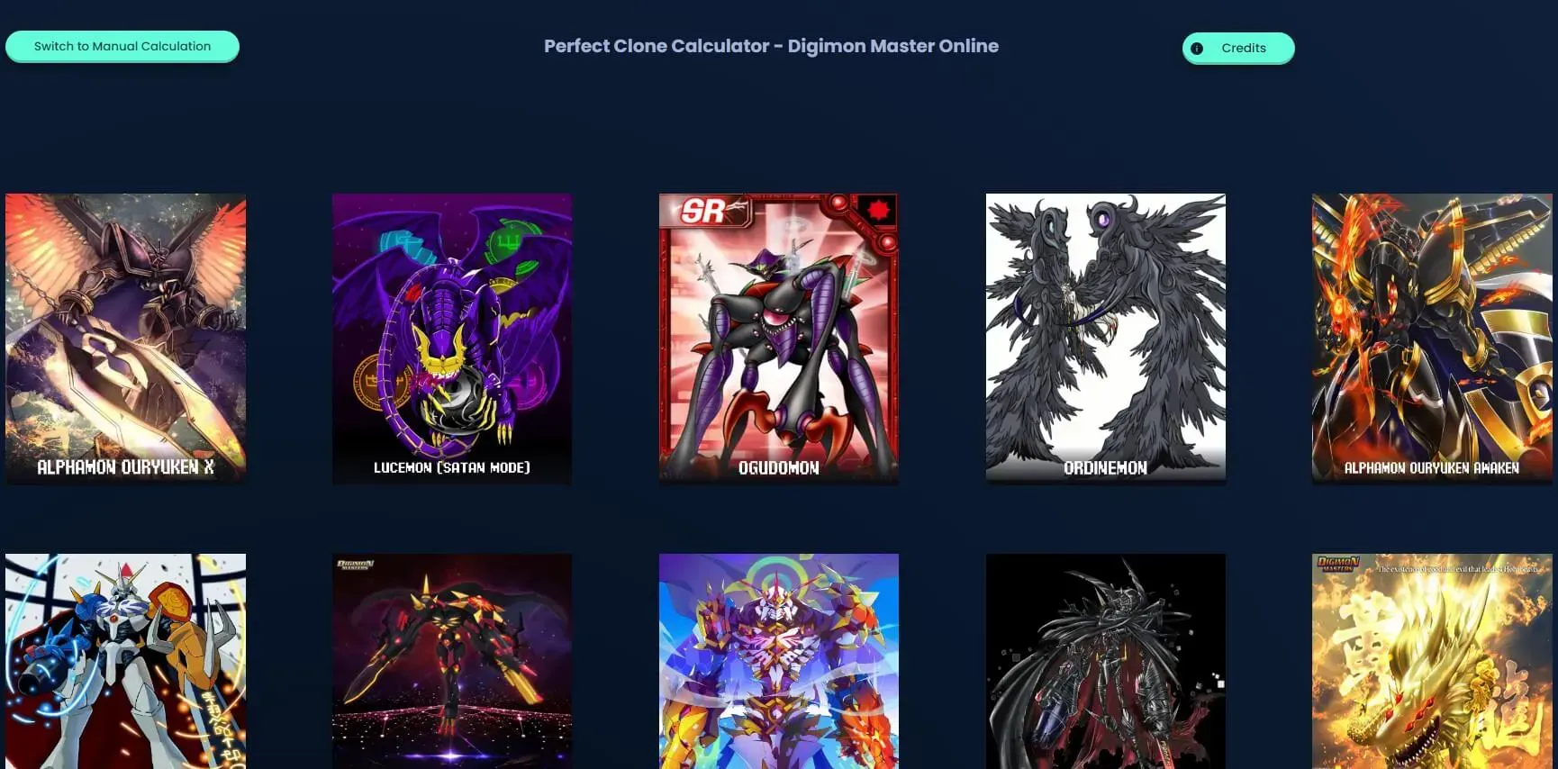 Perfect Clone Calculator Digimon Master Online - Z3RSA